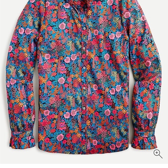 J. Crew | Tops | J Crew Liberty Ciara Print Button Down Top | Poshmark
